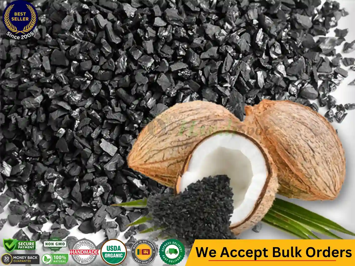 Low Smoke Coconut Charcoal & Shell Briquettes | Premium Activated ...